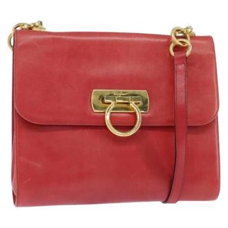 Ferragamo Pre-owned Ledertasche zum Umh&auml;ngen - - Pre-owned - Damen - Rot - ONE SIZE