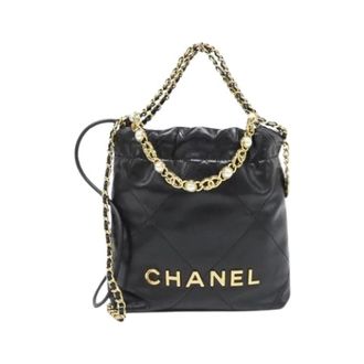 Chanel Pre-owned Sac seau en cuir 22 - Femme - Pre-owned - Noir - Taille: ONE Size