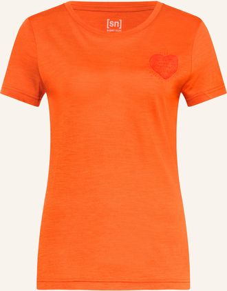 super.natural Funktionsshirt Carski Mit Merinowolle rot