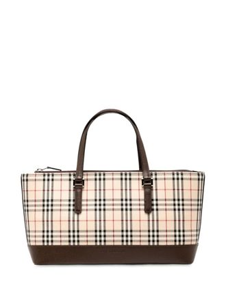 Burberry sac à main à motif House Check (2000-2017) - Marron