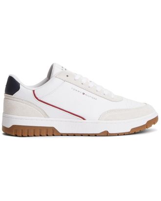 Tommy Hilfiger Sneaker aus Glattleder und Veloursleder mit Label-Schriftzug in