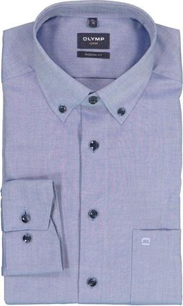 Olymp Herren Hemd blau Baumwolle