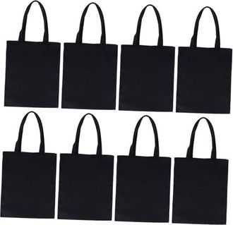 Valiclud 8 Pi&egrave;ces Sac Toile Vierge pour Peinture et Transfert Thermique Sac R&eacute;utilisable pour Shopping Bricolage et Graffiti pour Courses et Loisirs