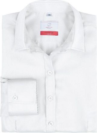 Greiff Langarmbluse Greiff Corporate Bluse PREMIUM Damen Lang OEKO TEX B&uuml;gelfrei Wei&szlig; 40
