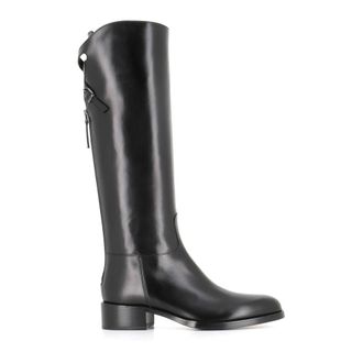 Sartore Schwarze Lederstiefel mit Rei&szlig;verschluss - - Shoes - Damen - Schwarzk - 36 EU