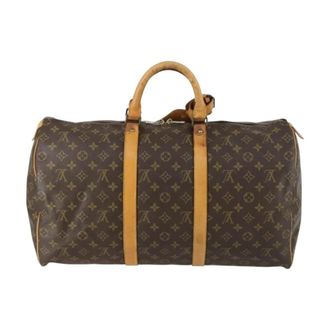 Louis Vuitton unisex, Pre-owned, Brun, Taille: ONE Size Pre-owned Vintage Monogram Keepall Travel Bag