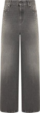 Golden Goose Femme, Jeans, Gris, Taille: W26 Boyfriend Jeans avec Clous