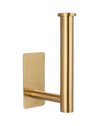 Generic Selbstklebender Papierhalter aus Edelstahl, kompatibel mit Toilettenpapierrollenregal for K&uuml;che und Badezimmer, geb&uuml;rstetes Gold(Brushed Gold)