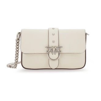 Pinko Pinko, Femme, Sacs, Blanc, Taille: ONE Size Love One Sac Bandouli&egrave;re Souple