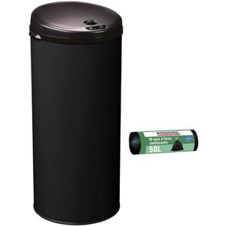 Rossignol Poubelle de cuisine automatique 45L et 10 sacs poubelle 50L - sensitive