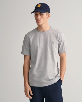 GANT Herren Regular Fit Kurzarm Shield Logo T-Shirt