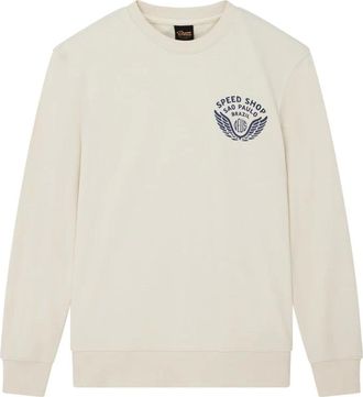 Deus Homme, Sweatshirts et sweats &agrave; capuche, Blanc, Taille: XL Munificence Crew