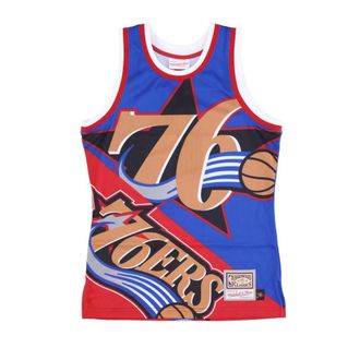 Mitchell & Ness NBA Big Face Tank Top Blau - - Sport - Herren - Mehrfarbig - M