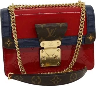 Louis Vuitton Sac bandouli&egrave;re en cuir verni vintage Pre-owned - Femme - Pre-owned - Rouge - Taille: ONE Size
