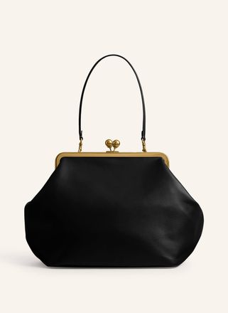 Coach Handtasche Kisslock Frame Large schwarz