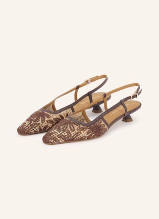 Pedro Miralles Slingpumps Airo braun