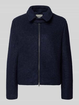 Ichi Regular Fit Wolljacke aus Woll-Mix mit Umlegekragen