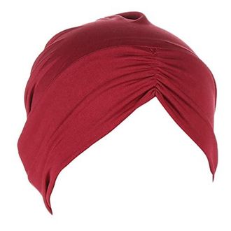 Generic Chapeau de Cancer Chapeau Chapeau Ethnique Couverture Wrap Turban Couvre-chef Turban Cap Pliss&eacute; Chapeau Bandeau Cylindre, a, Taille unique