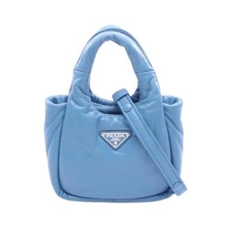 Prada Pre-owned Sac &agrave; main matelass&eacute; en cuir 2-en-1 - Femme - Pre-owned - Bleu - Taille: ONE Size