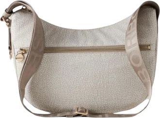 Borbonese Femme, Sacs, Blanc, Taille: ONE Size Luna Bag Small