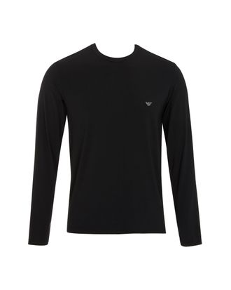 Emporio Armani Herren Soft Modal T-Shirt, Schwarz, S