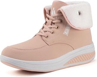 Mishansha Femmes Bottes de Neige Chaud Fourrure Impermeable Antid&eacute;rapant Boots Jaune 40