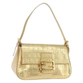 Fendi Sac bandouli&egrave;re Zucchino Canvas Pre-owned - Femme - Pre-owned - Jaune - Taille: ONE Size