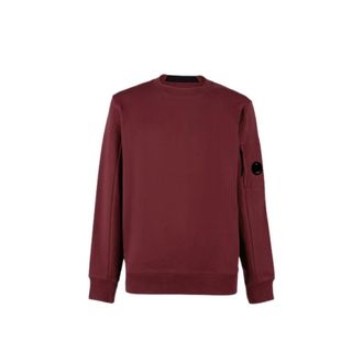 C.P. Company Diagonal Raised Fleece Crew Neck Sweatshirt - - Sweatshirts & Hoodies - Herren - Rot - M