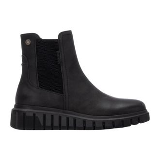 Refresh Schwarze Stiefeletten aus Kunstleder - - Shoes - Damen - Schwarzk - 38 EU