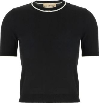 Valentino Garavani Pull Col Rond - Noir