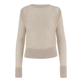 SA SU PHI Cashmere Rundhals-Pullover - - Knitwear - Damen - Beige - M