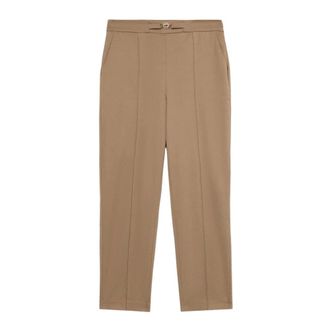 Oltre Femme, Pantalons, Beige, Taille: 48 FR Chinos avec D&eacute;tail &agrave; la Taille