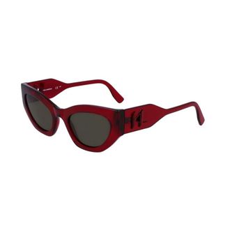 Karl Lagerfeld Femme, Accessoires, Violet, Taille: 52 MM Kl6122S 540 Lunettes de soleil