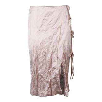 Blumarine Longuette aus Satin - - Skirts - Damen - Rosa - XS