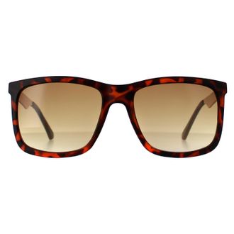 Guess Rectangle Herren Dunkel Havanna Braun Gradient GF0171