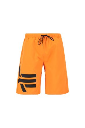Alpha Industries Alpha Industries Herren Side Print Board Short stylische Badehose Boardshorts, Alpha Orange, XL