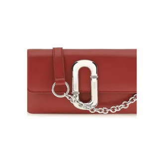 Marc Jacobs Saffiano Leather Shoulder Bag - Red