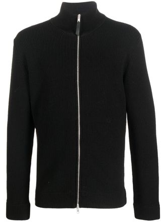Maison Margiela Cibbed tricot cardigan avec zip