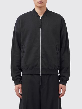 Thom Krom Blouson bomber en coton m&eacute;lang&eacute; avec zip &agrave; double curseur