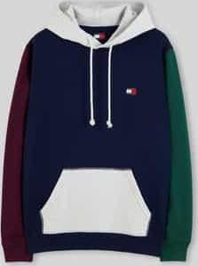 Tommy Jeans Regular Fit Sweatshirt aus Baumwoll-Mix
