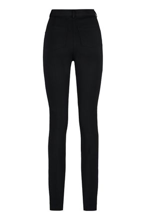 Sportmax Womens Virgin Wool Flared Trousers Black