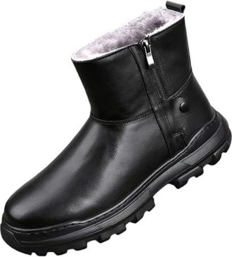 Generic Bottes de neige dhiver pour homme - R&eacute;sistantes &agrave; leau - Chaudes - Doubl&eacute;es en fourrure - Antid&eacute;rapantes - D&eacute;contract&eacute;es - L&eacute;g&egrave;res - Pour la randonn&eacute;e