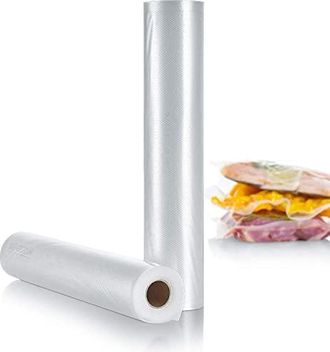 Severin Ensemble de 2 Rouleaux de Film Plastique Transparent pour Mise sous Vide 30 X 60 Cm, ZB 3617