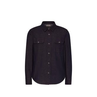 Calvin Klein Chemise col classique en denim de coton