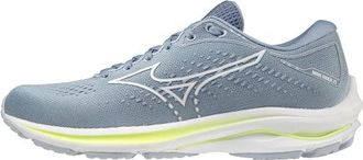 Mizuno Chaussures de Course Wave Rider 25 pour Femme, Neolime Blanc chin&eacute;, 37 EU