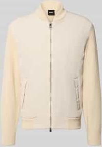 HUGO BOSS Regular Fit Strickjacke aus Baumwoll-Mix Modell C-UBAIO