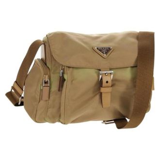 Prada Pre-owned Nylon Cross Body Bag - - Pre-owned - Damen - Beige - ONE SIZE