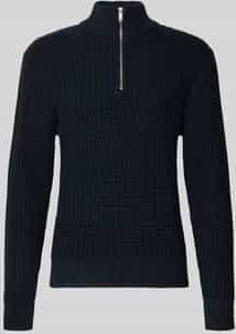 Selected Regular Fit Troyer in Waffel-Struktur Modell TOM