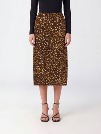 Twinset Jupe crayon midi &agrave; imprim&eacute; animalier avec fente lat&eacute;rale