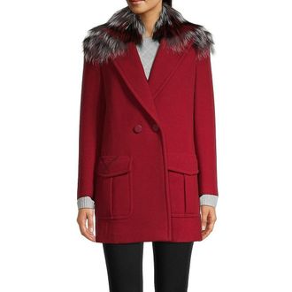 Fendi Womens Multicolor Virgin Wool Coat Clothing